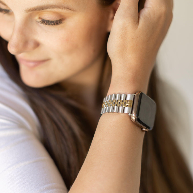 Elle Apple Watch Band Silver & Gold – Strawberry Avocados