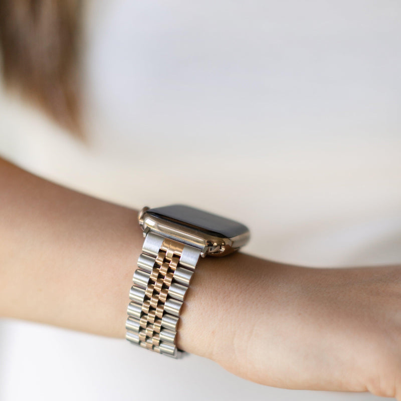 Elle Apple Watch Band Silver & Rose Gold – Strawberry Avocados